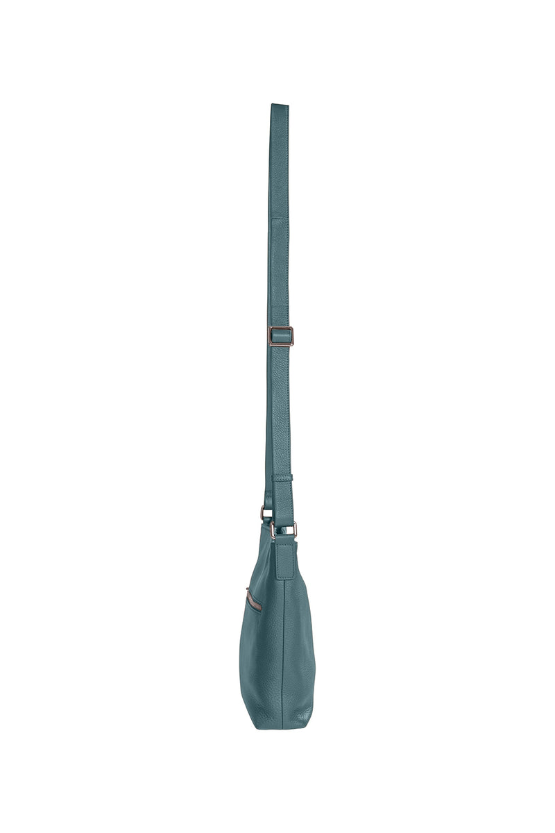 Teal Crossbody Slouch – Hoopla Tote Bags