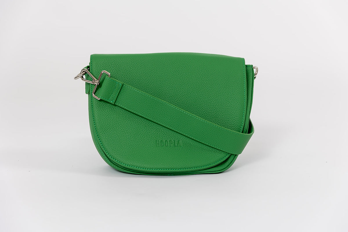Emerald Green Saddle Bag – Hoopla Tote Bags